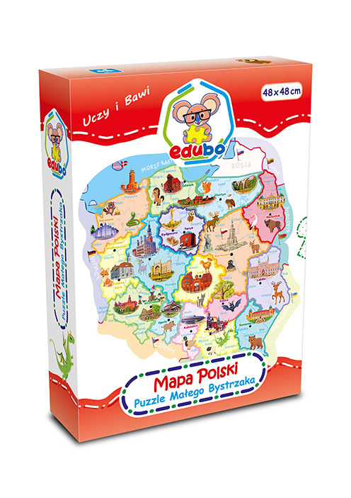 Mapa Polski Puzzle - Przygodowe podróże na mapie Polski